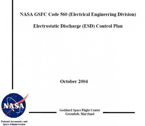 NASA GSFC Code 560 (Electrical Engineering Division) Electrostatic Discharge (ESD) Control Plan ...